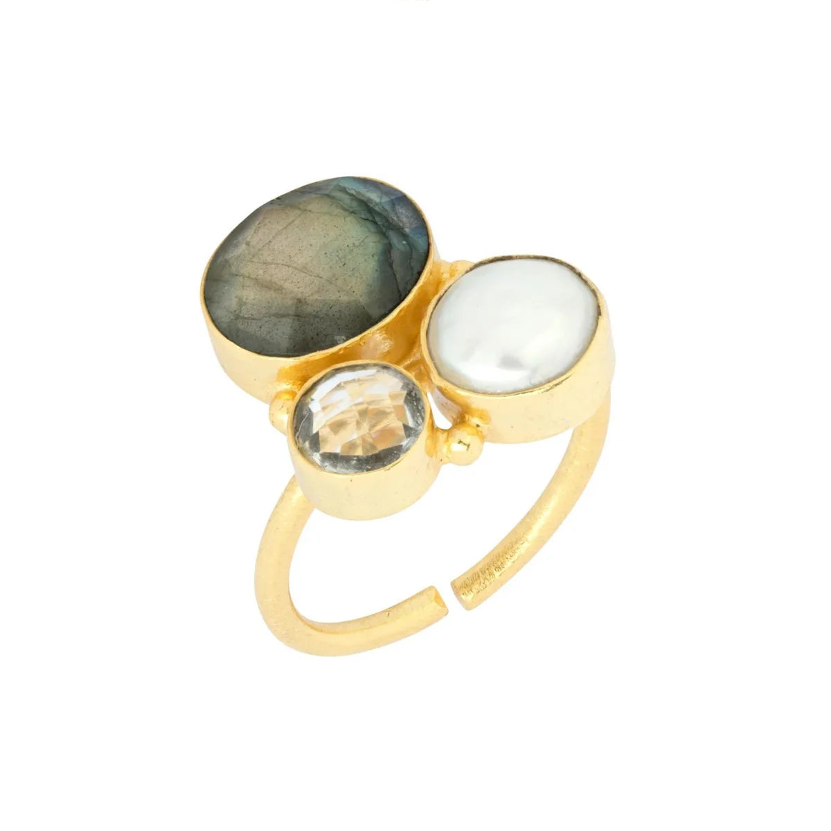 Florence Ring - Grey & Pearl – Doodie Stark