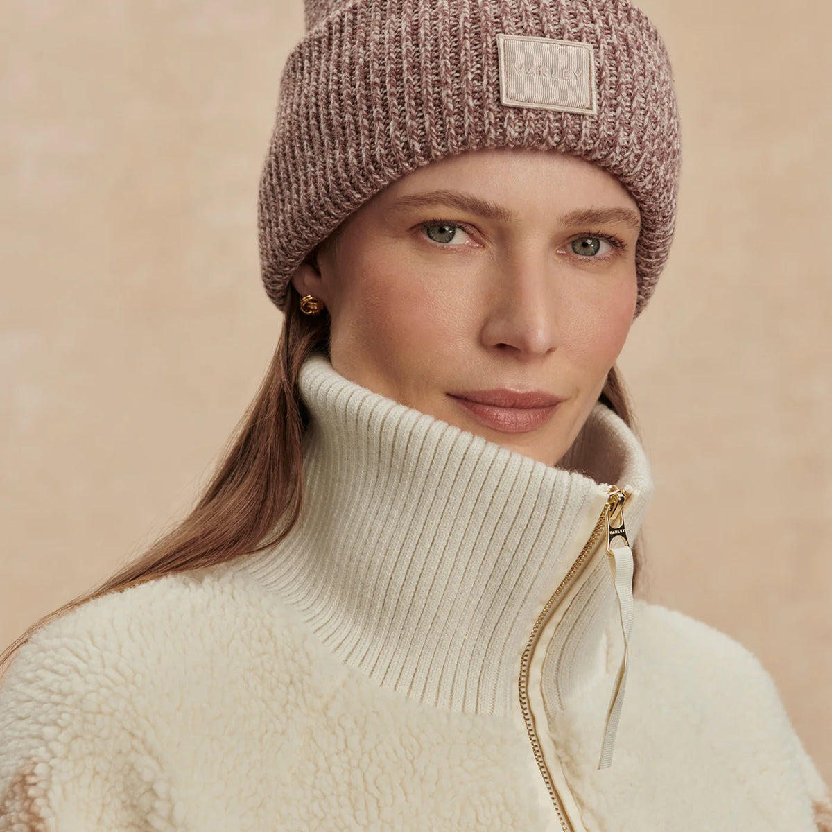 Carly Beanie - Taupe Flecked – Doodie Stark