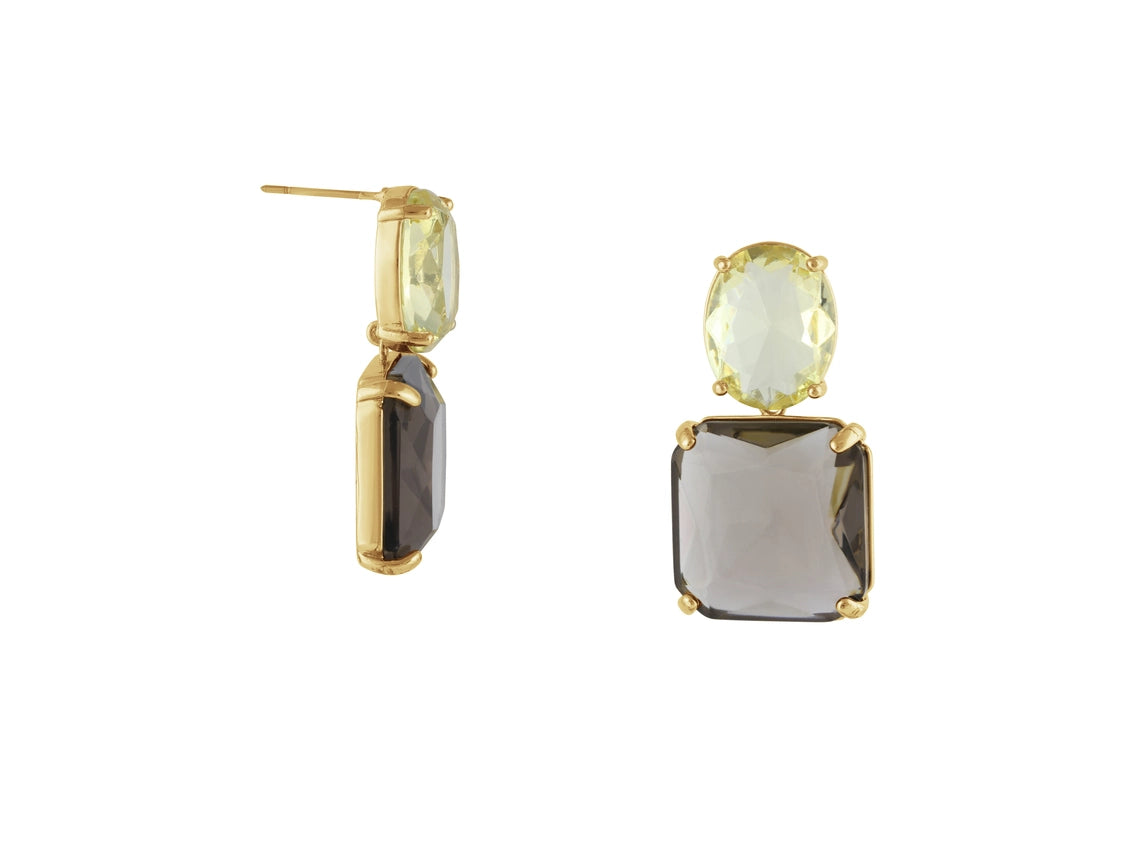 Aura Allure Earrings - Yellow Brown – Doodie Stark