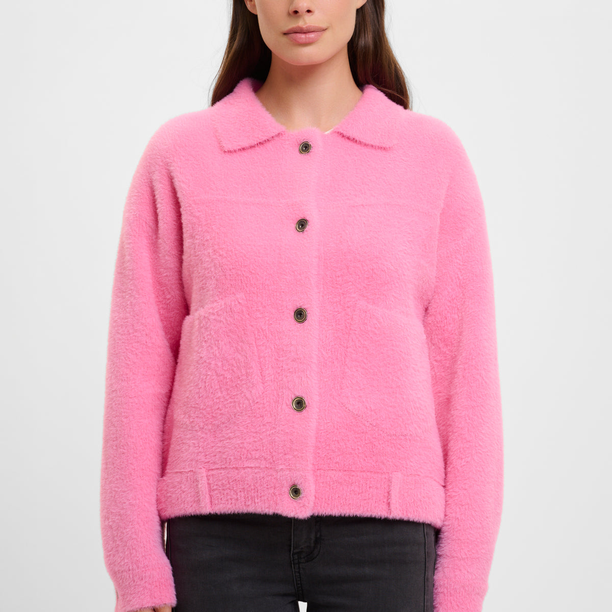 Bubbly Boxy Jacket - Bright Pink – Doodie Stark