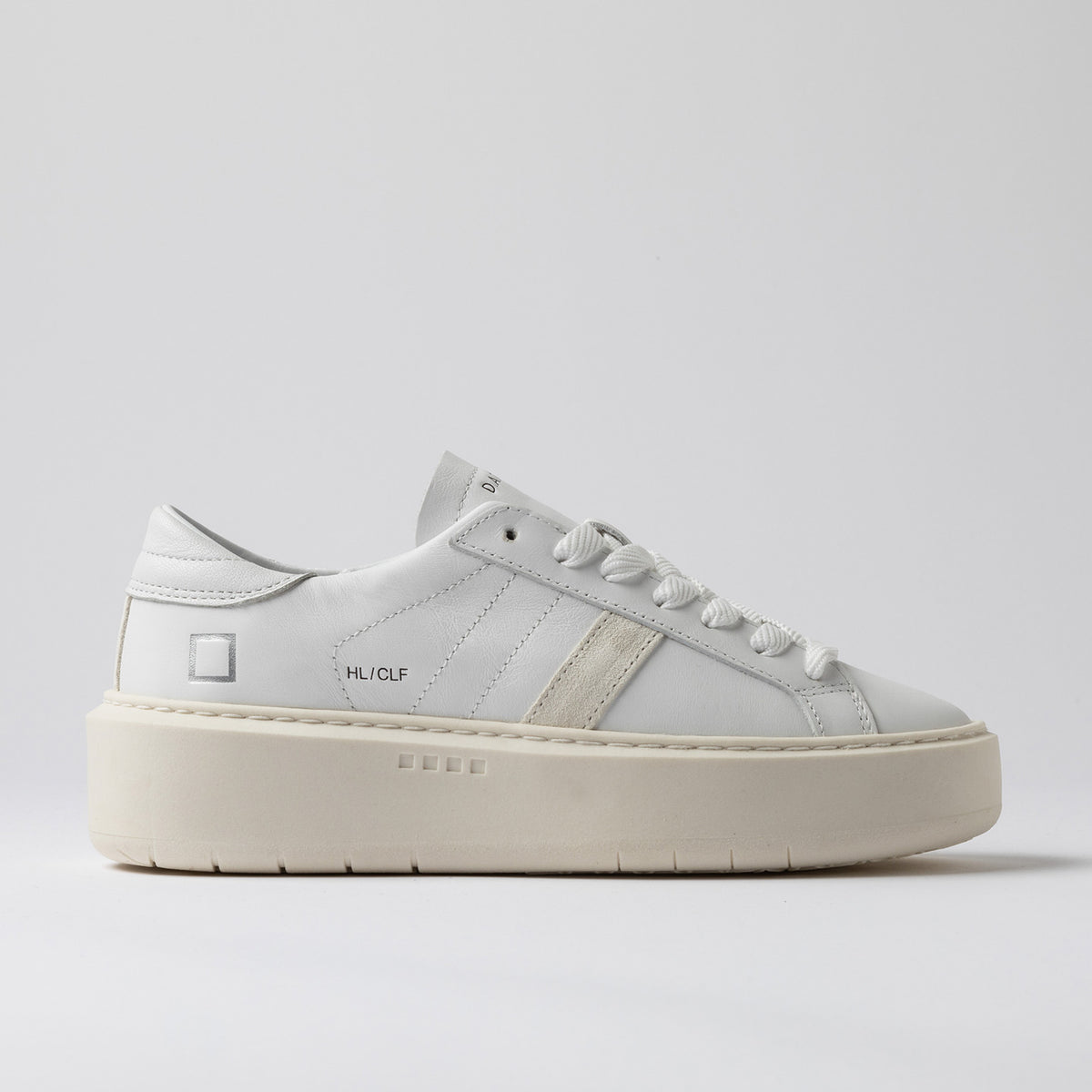 Hill Low Platform Calf - White – Doodie Stark