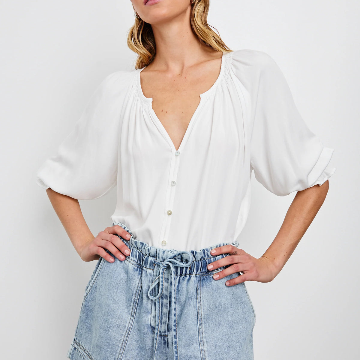 Mariah Blouse - Pearl – Doodie Stark