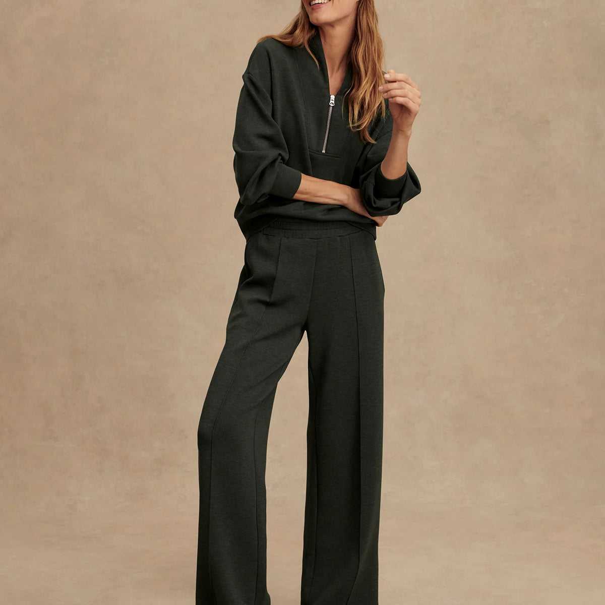 The Wide Leg Pant 30 - Olive Marl – Doodie Stark