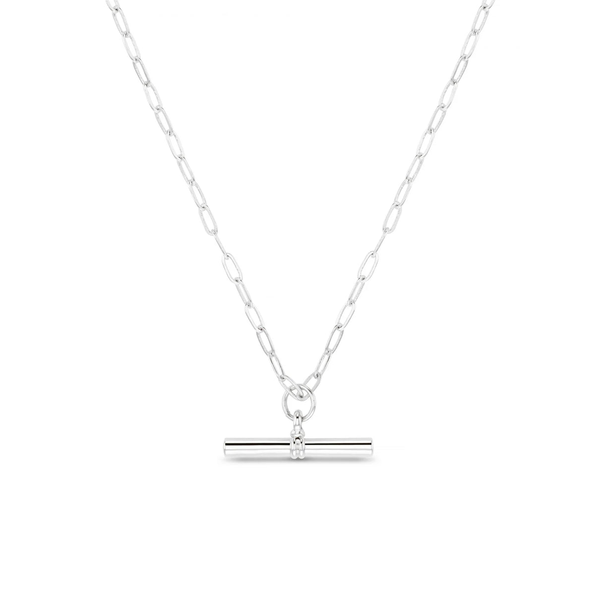 Chunky T-Bar Necklace - Silver – Doodie Stark